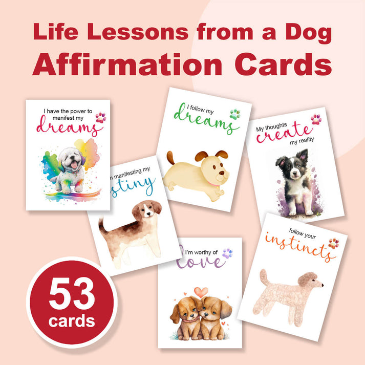 Life Lessons from a Dog Affirmation Cards – Rescue Dogs 101